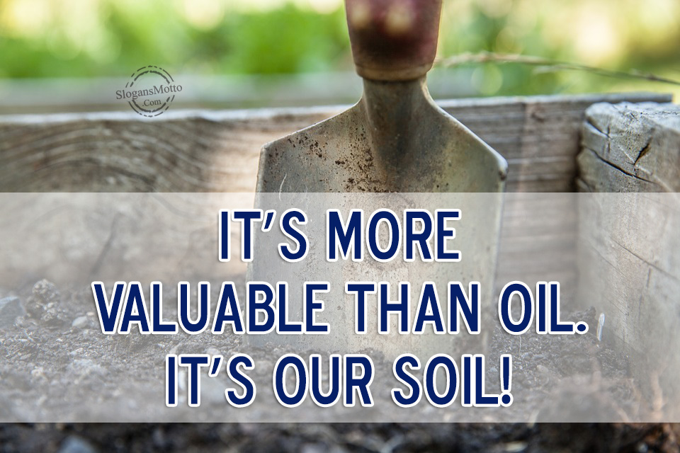 Soil Conservation Slogans