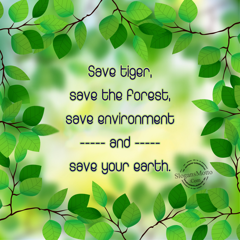 Save Tigers Slogans Save Tigers Slogans
